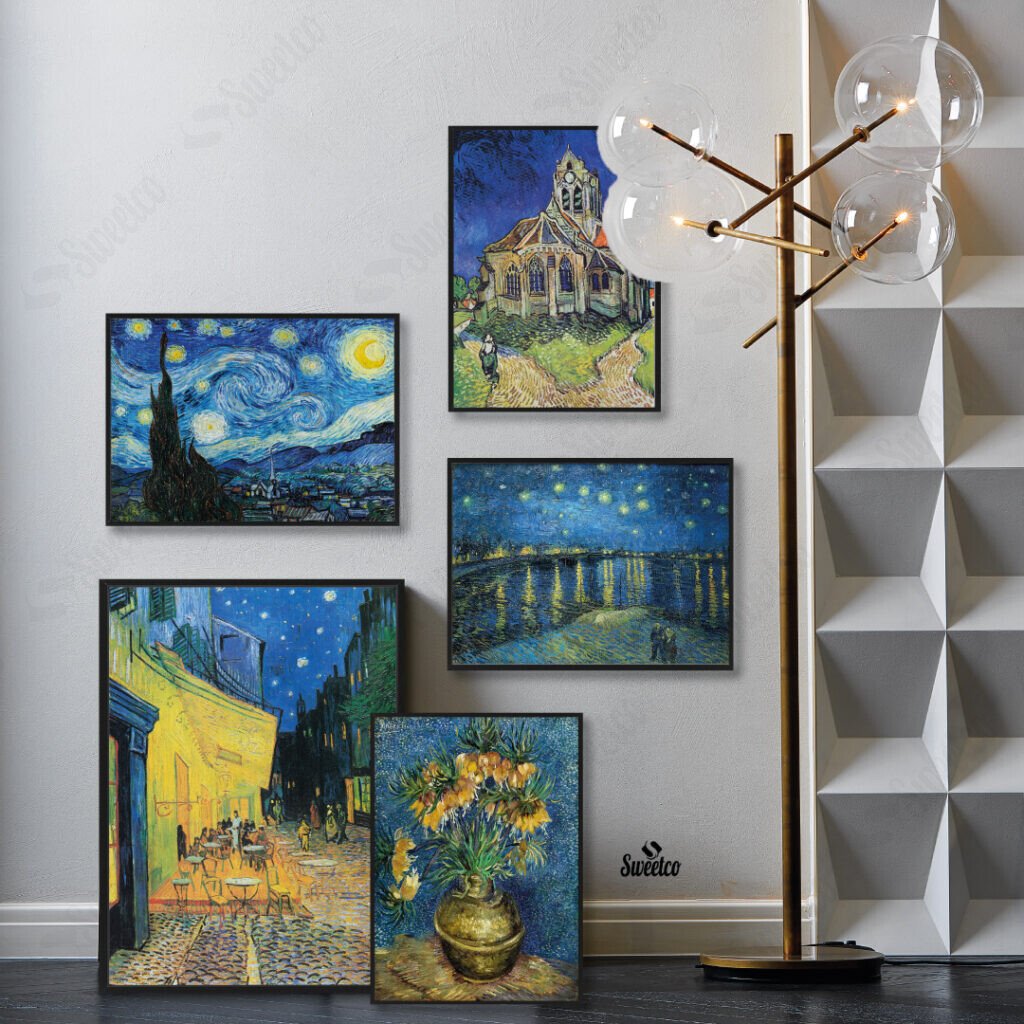 Blue van Gogh Set - Sweetco - Dekorasyon